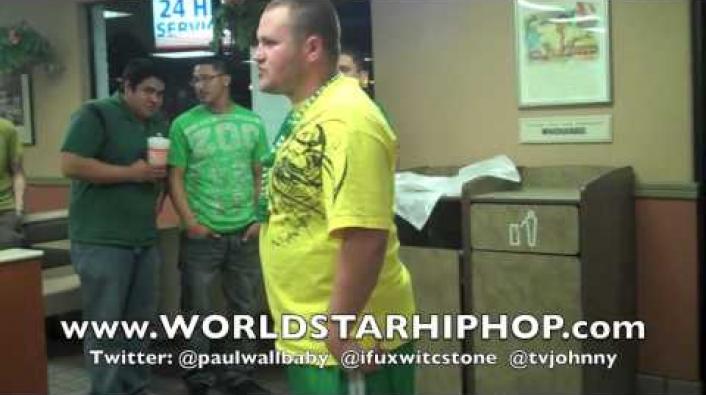 Fight Breaks Out Over A Cheeseburger | VladTV