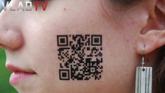 Musicians Tattoo QR Codes on Faces Promoting Music | VladTV