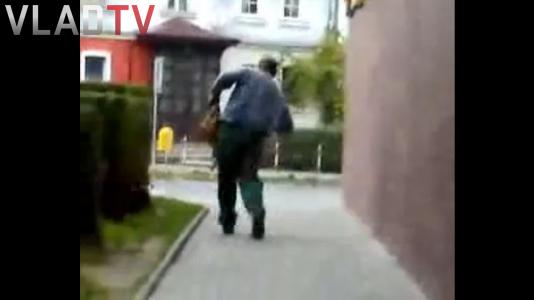 Double FAIL! Drunk Man's Pants Fall Off