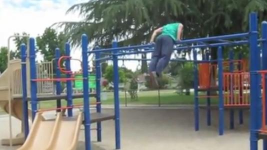 Monkey Bar Swing Fail!