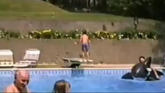 SUPER FAIL! Kid Tries Jumping off Diving Board | VladTV