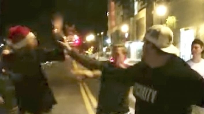 Footage of Street Fight Between Florida State Kicker and Fraternity ...