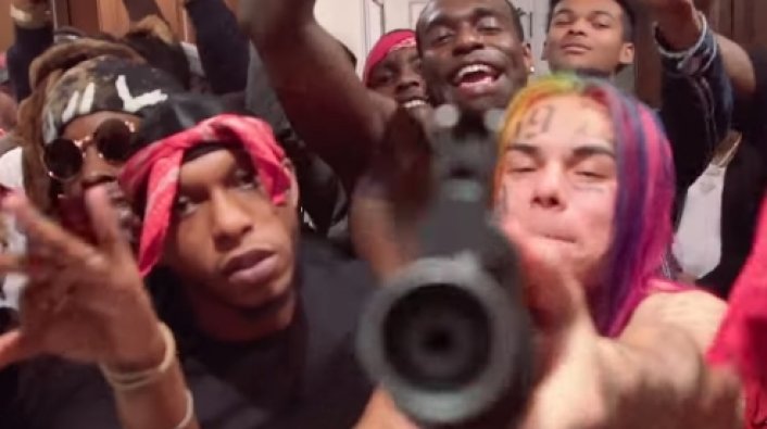 6ix9ine Unites Bloods and Crips in "Kooda" Video