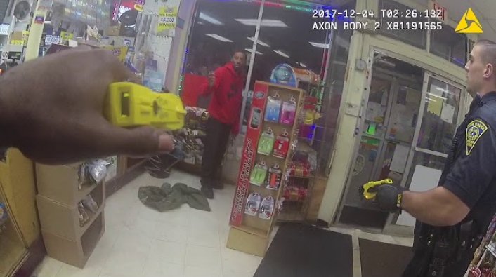 Store Gets Wrecked as Cops Try to Tase Man Suspected to be on PCP | VladTV
