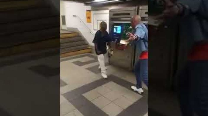 Man Bites Strangers Lip Off During Subway Fight