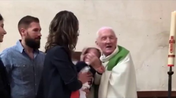 Priest Slaps Crying Baby During Baptism, Family Shocked