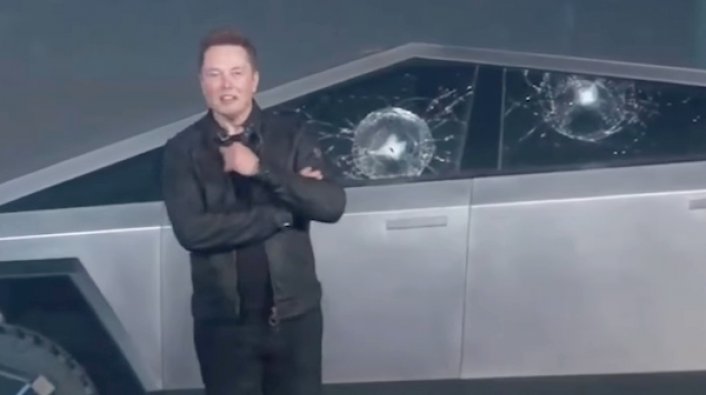 "Armour Glass" in Tesla's New Cybertruck Shatter During Live Demo | VladTV