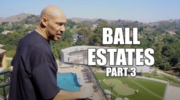 EXCLUSIVE: Lavar Ball House Tour: Indoor Basketball Court, BBB Pool ...
