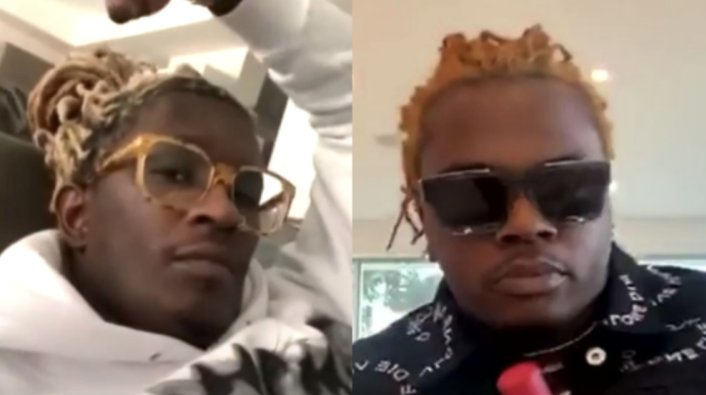 Young Thug Comments on Gunna Covering Up YSL Tattoo: He Said It Must ...