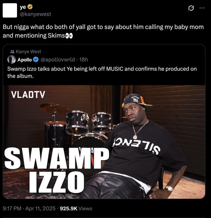 Kanye Reacts to VladTV Clip of Swamp Izzo Discussing Playboi Carti's ...